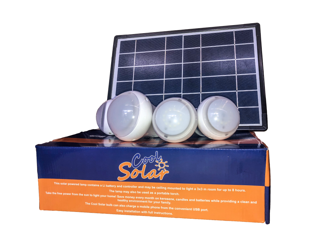 Cool Solar Solar LED Light 4 Bulb - Wembleytools.co.zw